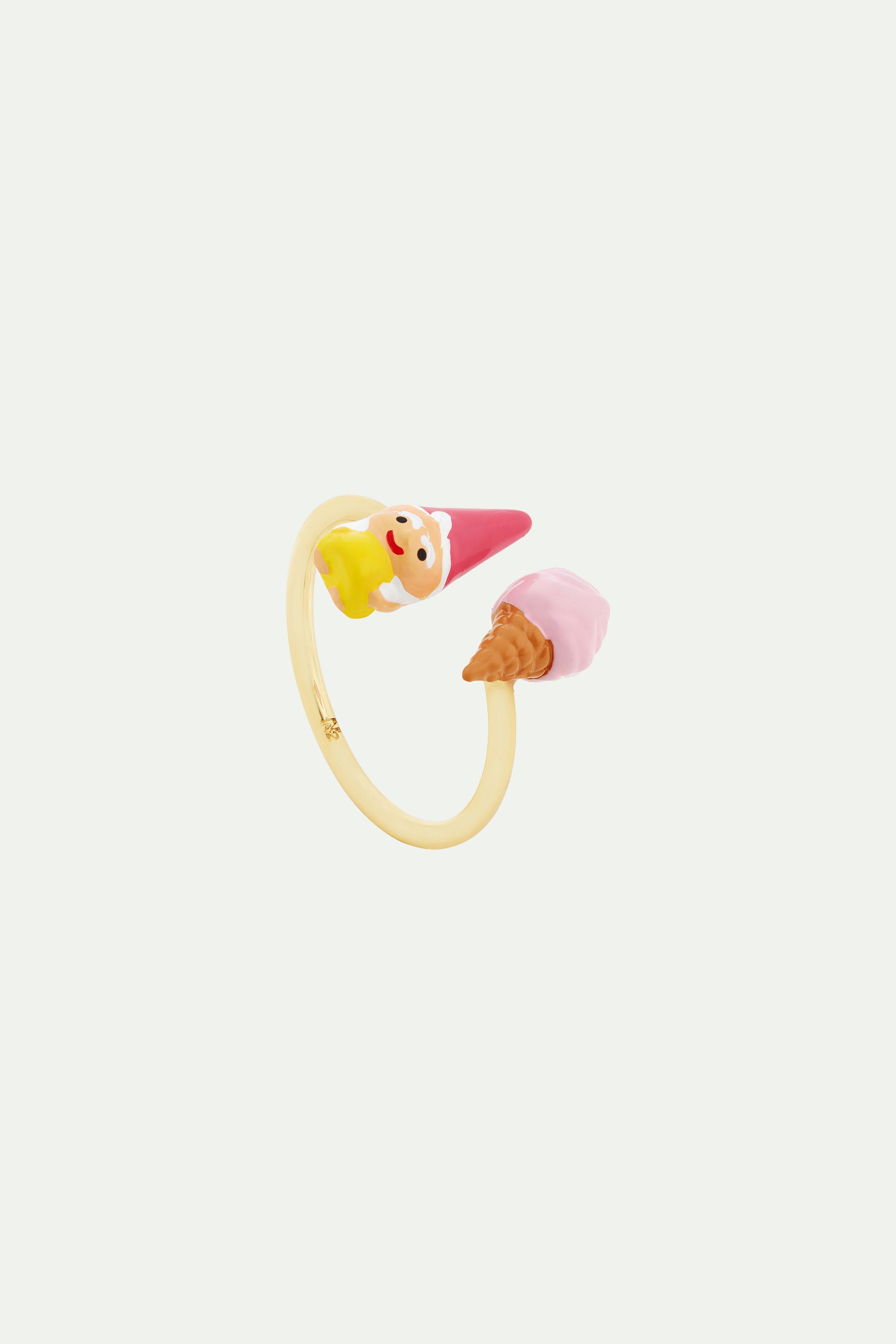 Garden gnome and gelato adjustable ring